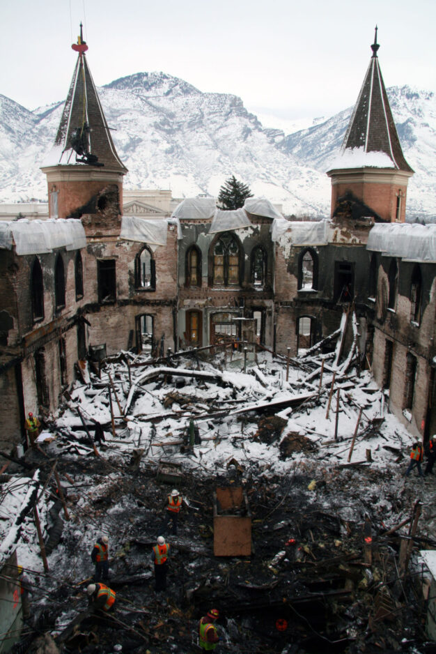 Flames of Provo Tabernacle carve path for temple | News, Sports, Jobs ...